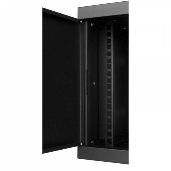 Rack Cabinet 10" 6U, 300mm, Glass Door, Black | Getic