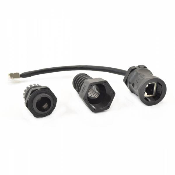 QuRJ45 Outdoor IP68 RJ45 Socket Adapter, 16cm | Getic