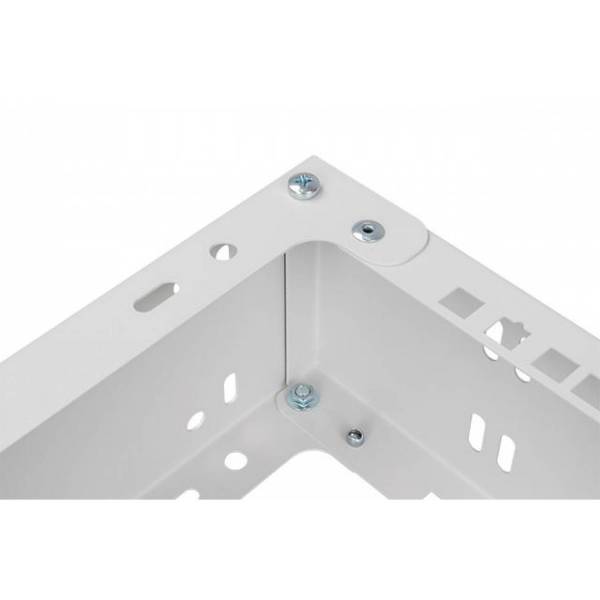 Rack Holder Wall Mounted 19" 6U, 330mm, Gray | Getic