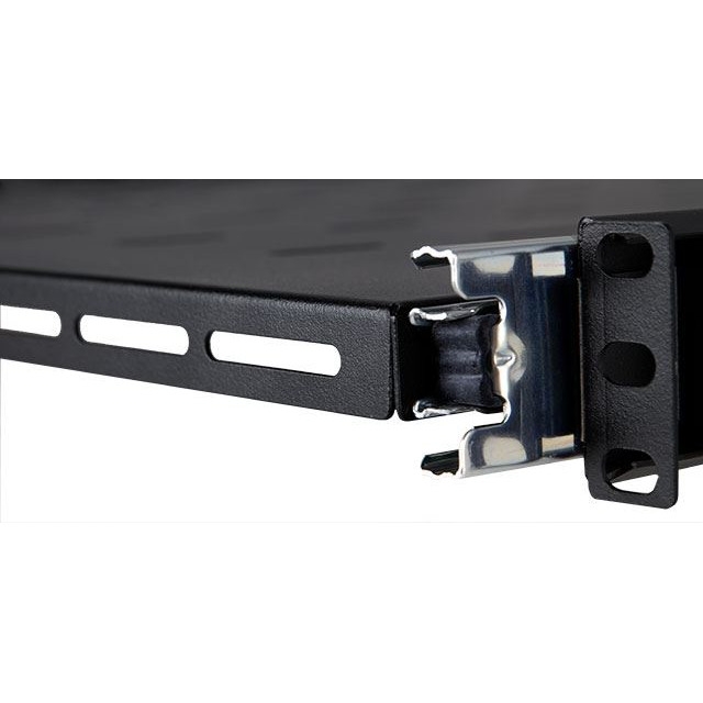 Pull-Out Shelf 19" 1U, 450mm, Black | Getic