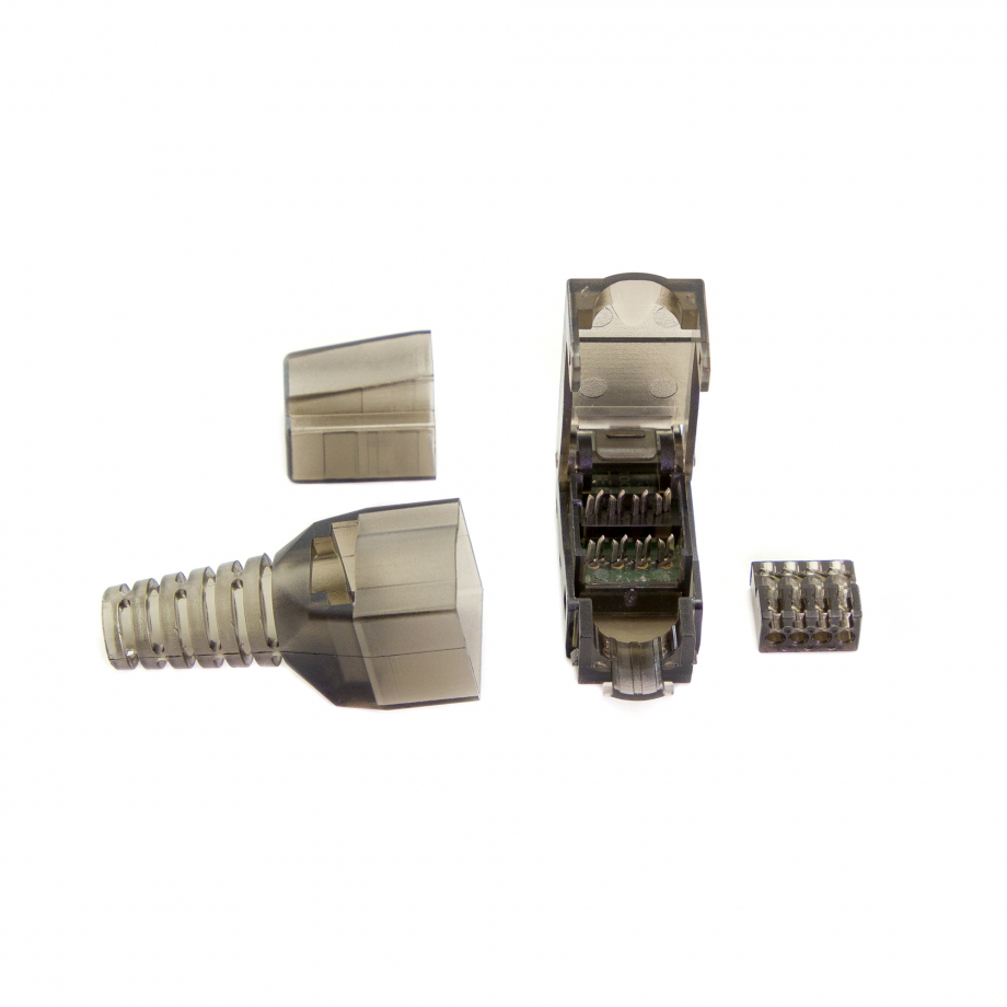 RJ45 Toolless Connector Cat6 Black | Getic