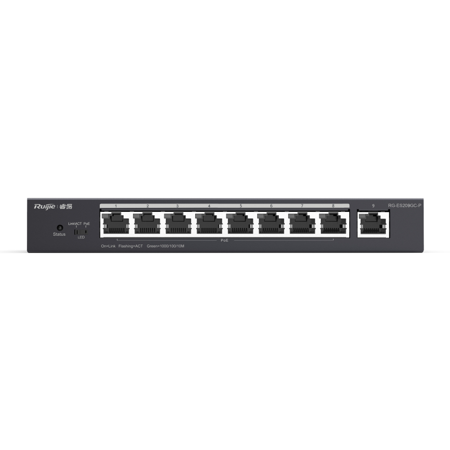 Reyee 9-Port Gigabit Managed PoE Switch | Getic
