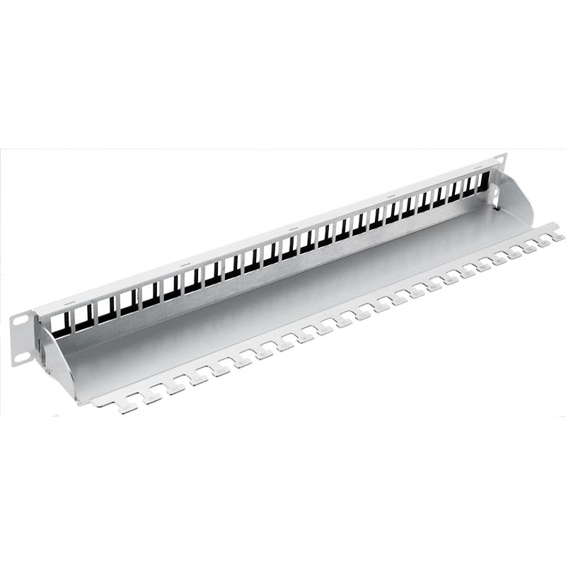 Modular patch panel 24-Port 19" 1U Gray | Getic